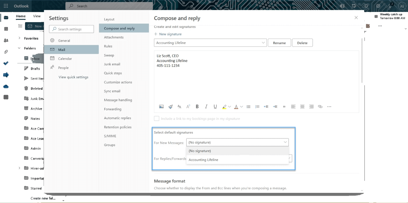 Customize your Outlook Account: Signature, Fonts and Notifications | Visory